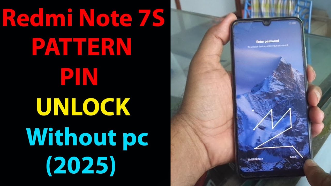 Redmi Note 7S hard reset pattern unlock without pc 2025. - YouTube