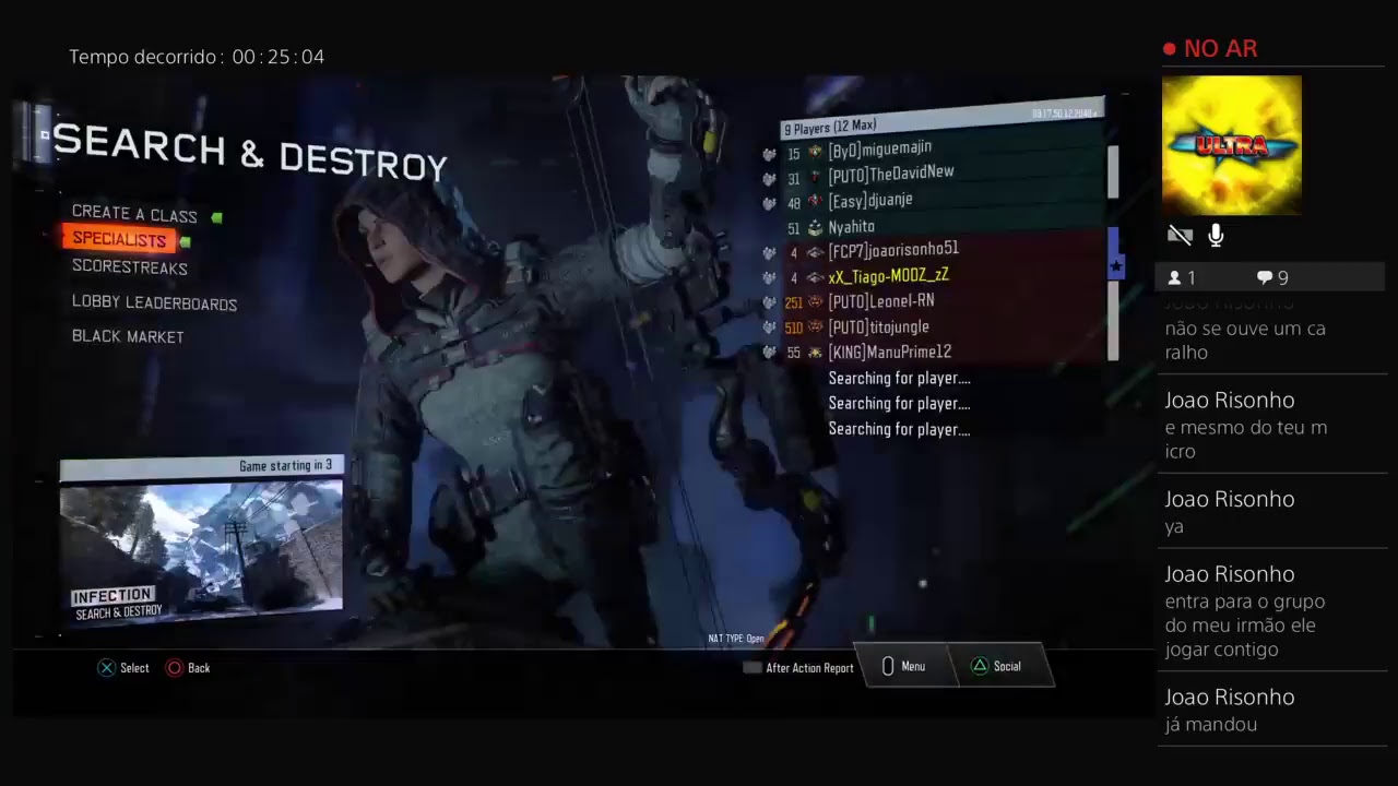 Transmissão ao vivo da PS4 de xX_Tiago-MODZ_zZ - YouTube