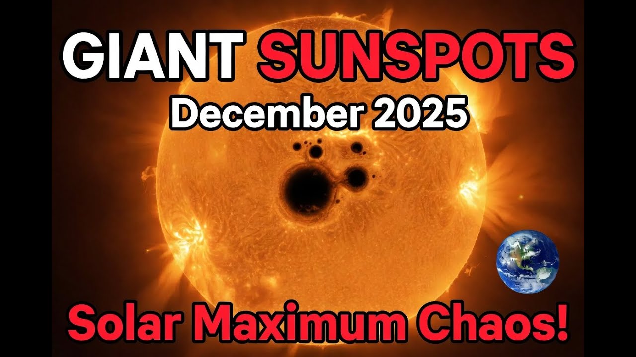 Sunspots Explained: Giant Black Spots on the Sun in December 2025 Solar ...