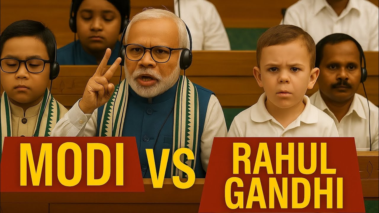 Narendra Modi VS Rahul Gandhi in Indian parliament || AI generated ...