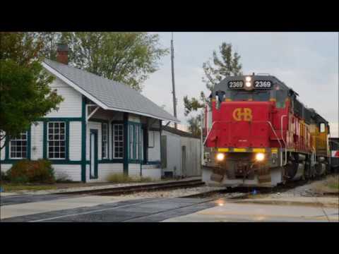 Beautiful Sounding Reverse Facing K5LLA on CHB GP39-2 #2369 & CCR GP39-2 #2372 - Gondolas - YouTube