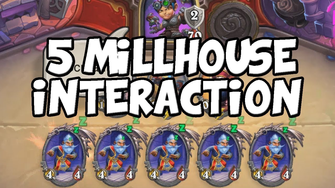 Secret Interaction When Playing 5 Millhouse Manastorm - Dalaran Heist ...