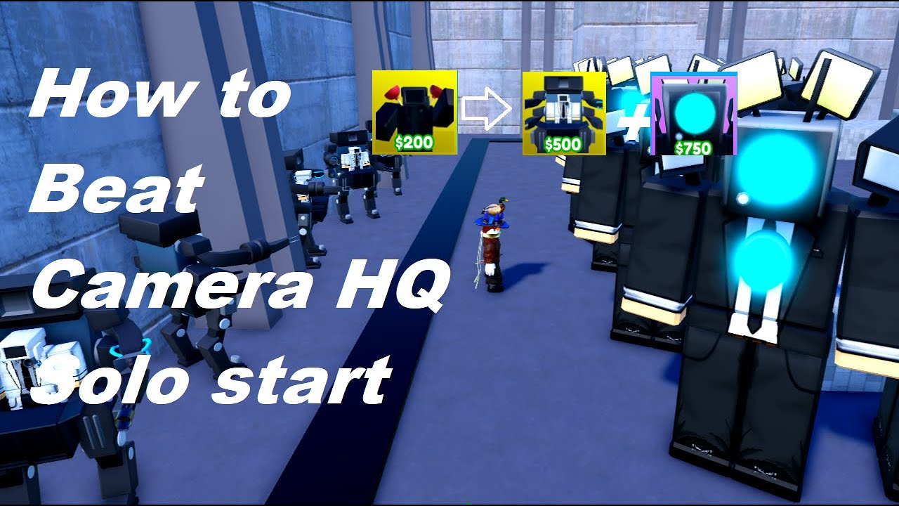 How to beat Camera HQ solo start (Toilet Tower Defense) - YouTube