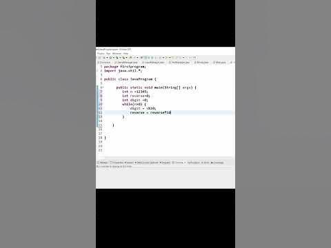 Reverse number in Java - YouTube