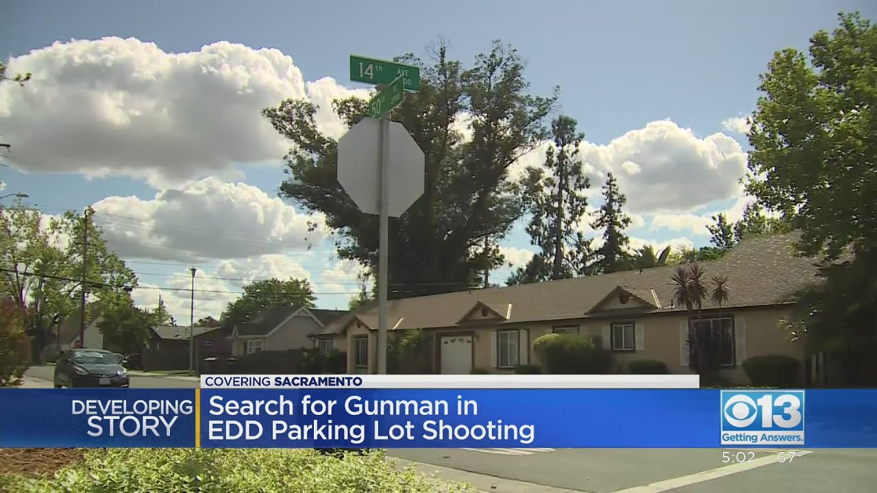 Police Search For Gunman In EDD Parking Lot Shooting - YouTube