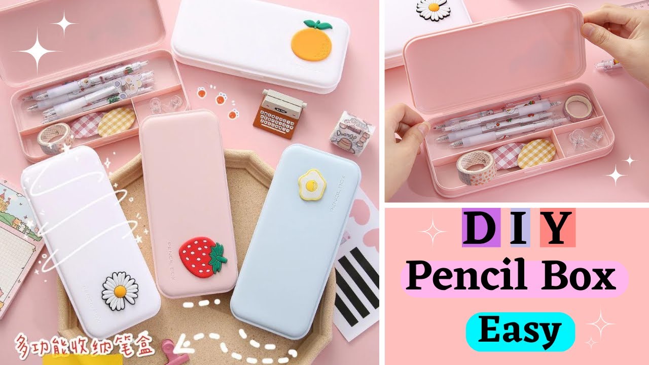 Diy Pencil Box Easy || How to Make School Supplies || BHIDA ART & CRAFT ...