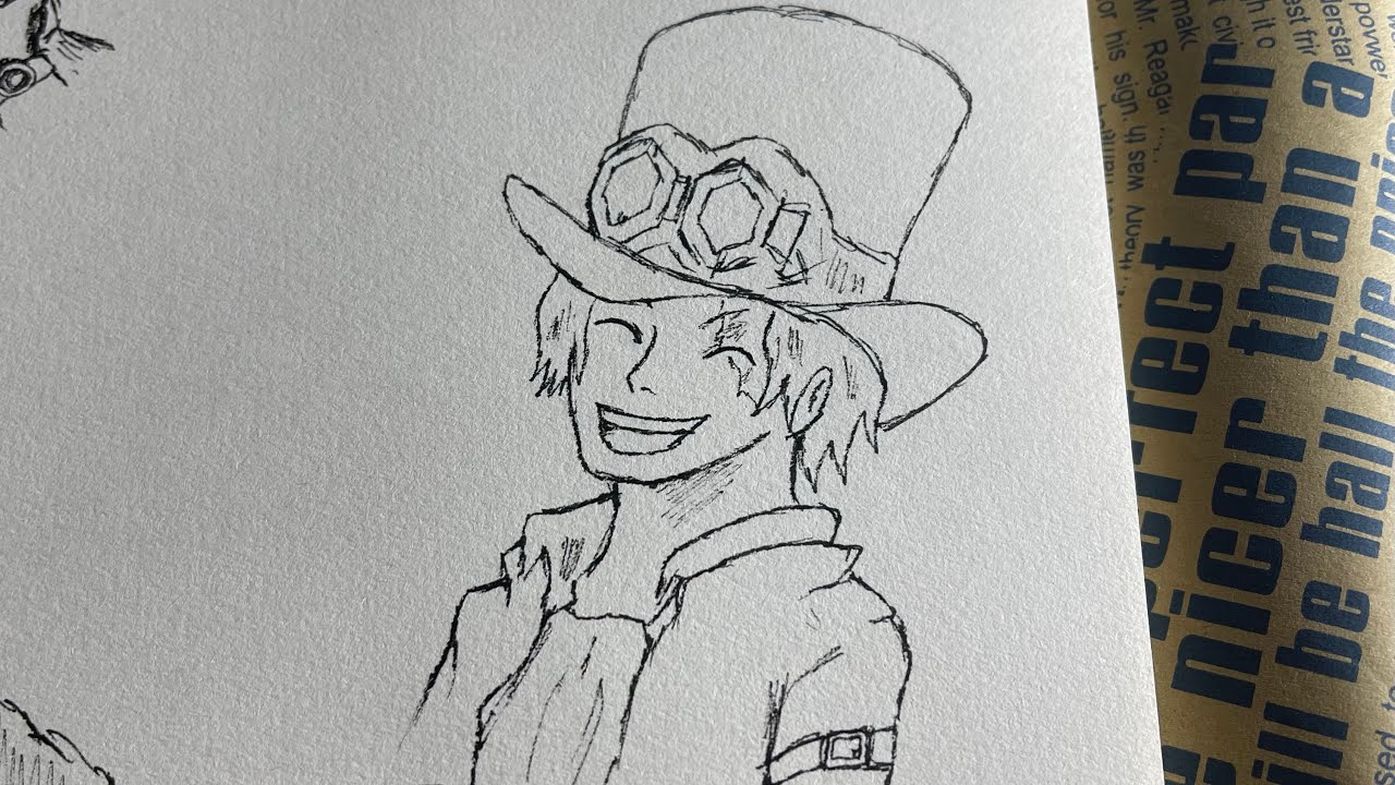 Drawing Sabotage | How to draw Sabo in 5 minutes step by step - One ...