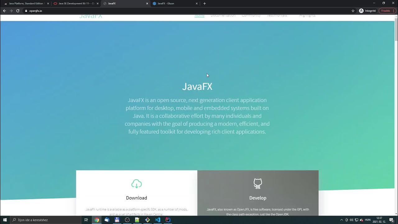 Alkalmazásfejlesztés I. - JavaFX + Maven konfiguráció - YouTube