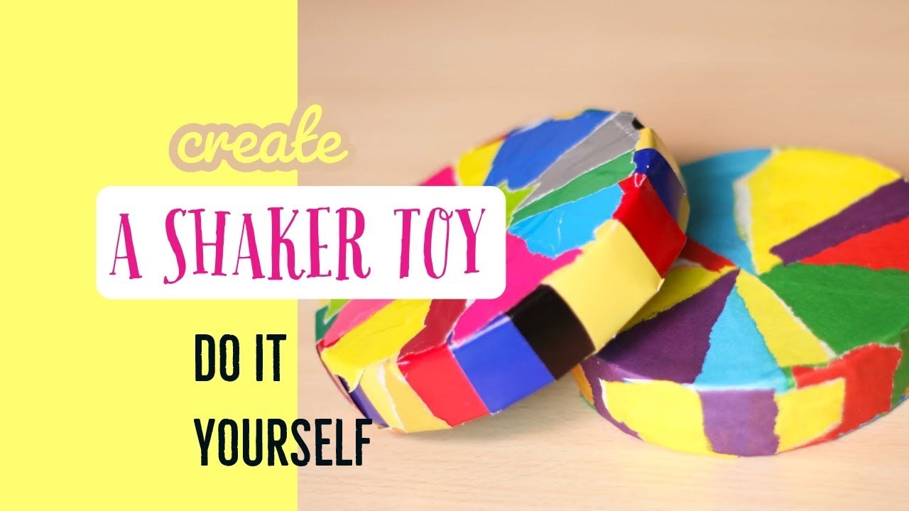 How to make a Shaker Music Toy by using paper and beans. - YouTube