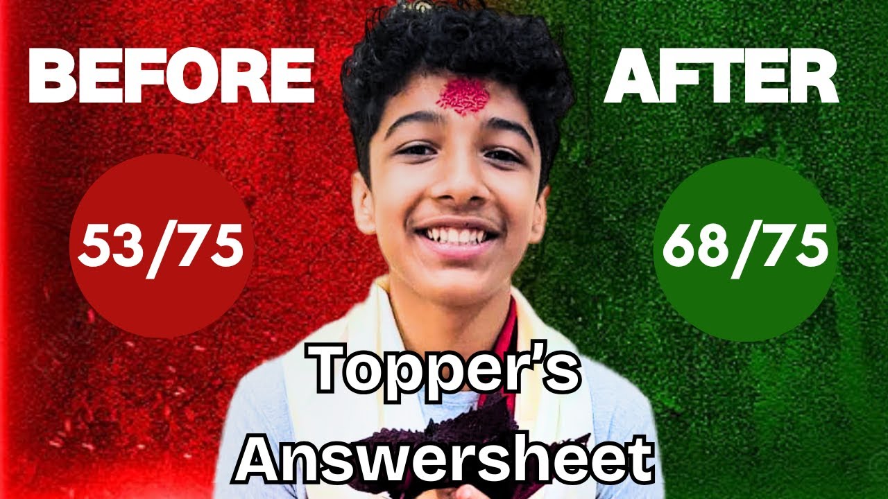 Topper's Nepali Answersheet Revealed - A+ Guaranteed in Nepali | SEE ...
