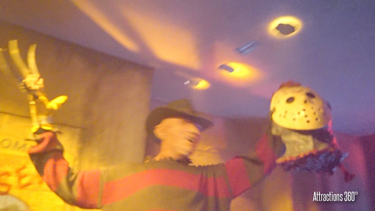 Freddy vs Jason Haunted House Maze - Halloween Horror Nights 2016 - YouTube