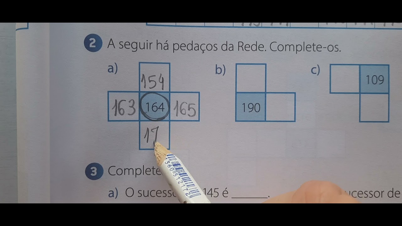 SEMANA 8- MATEMÁTICA- Preenchendo a Rede de Números - YouTube