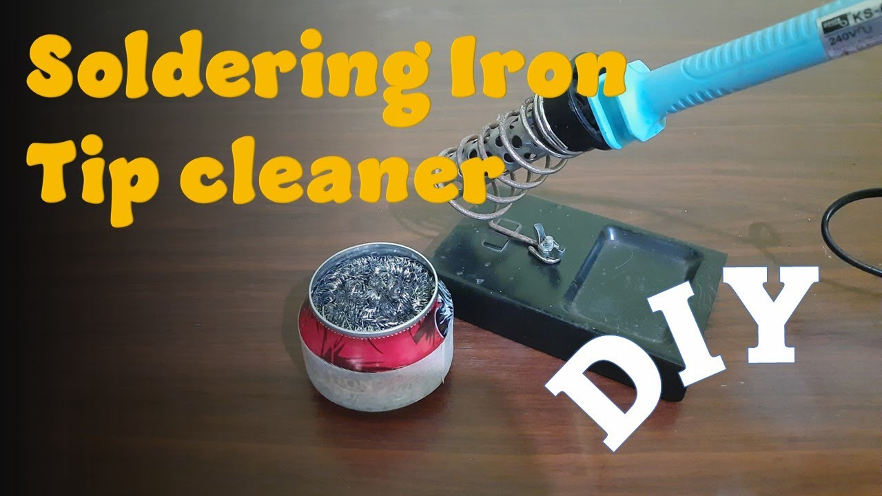 How to make soldering iron tip cleaner - YouTube