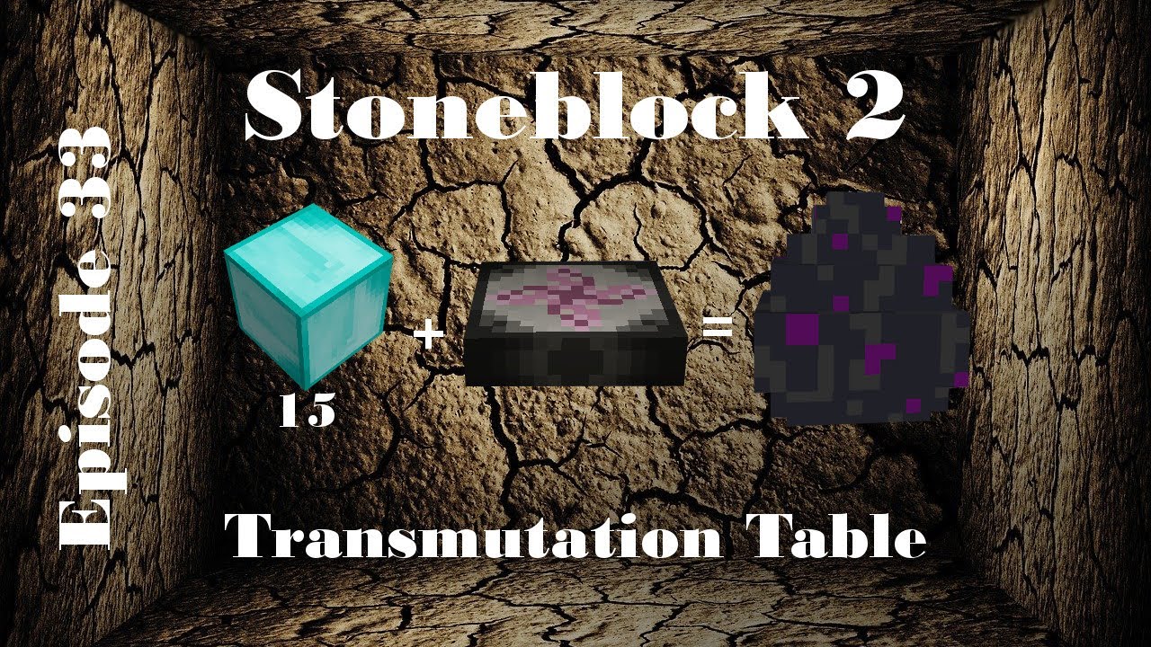 Stoneblock 2 | Transmutation Table | E33 - YouTube