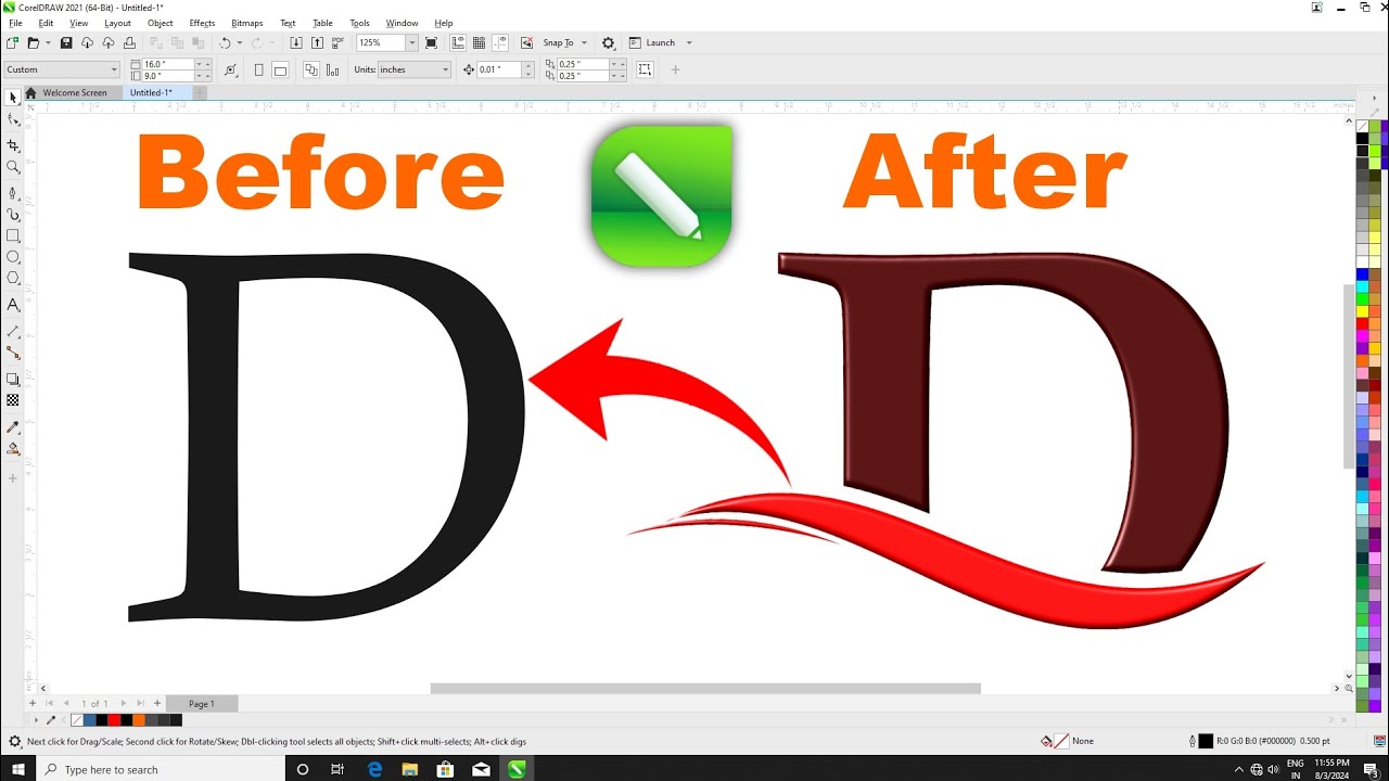 How To Create Letter D Logo Design || Best Letter Logo Design - YouTube