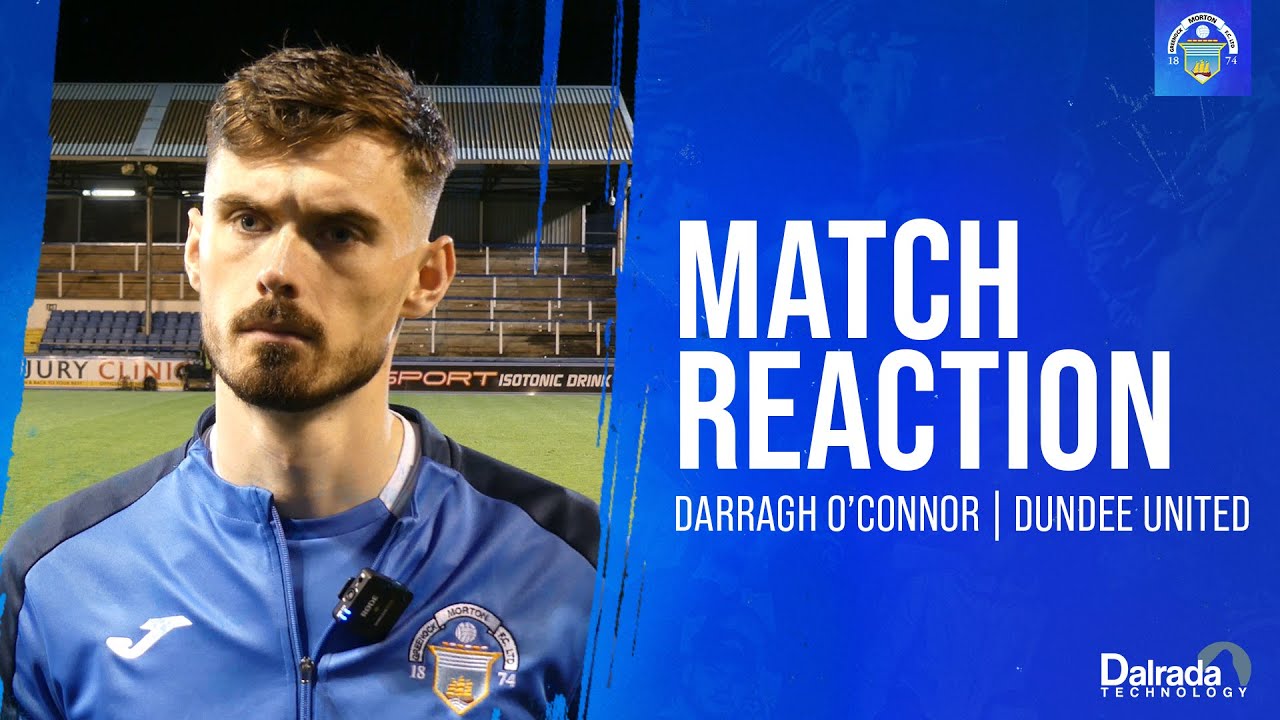 Darragh O'Connor | Post Match | Dundee United - YouTube