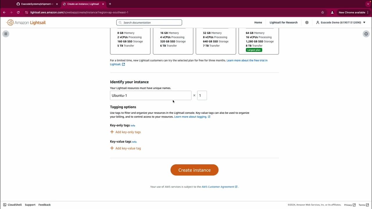 Deployment Tutorial - Part 1 - Create Amazon Lightsail Instance - YouTube
