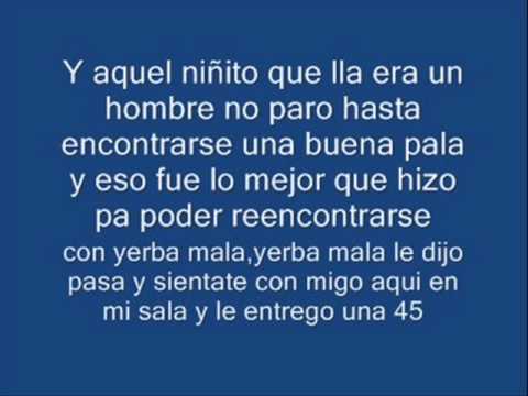 hierba mala con letra