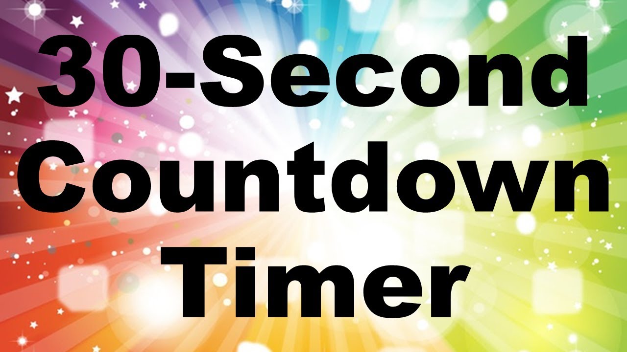 30-Second Countdown Timer | Creative Contents - YouTube