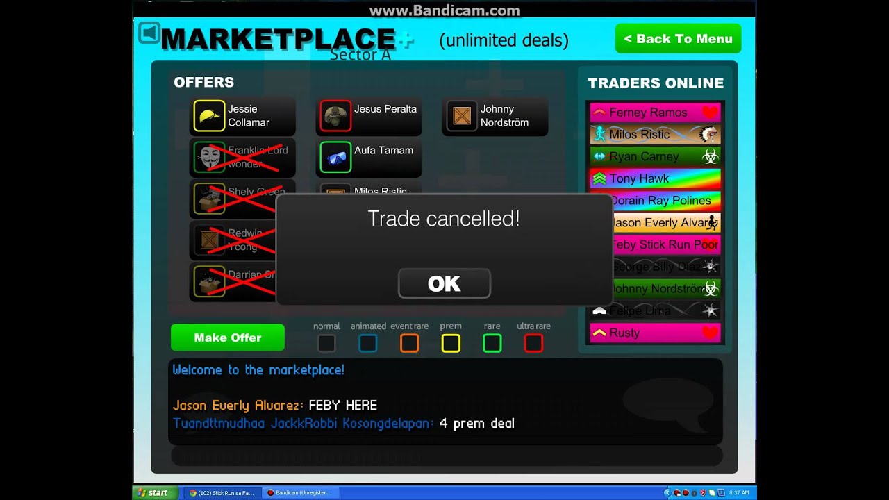 A sCammer in stick run tried to scam me :PPPPPPPPPP - YouTube