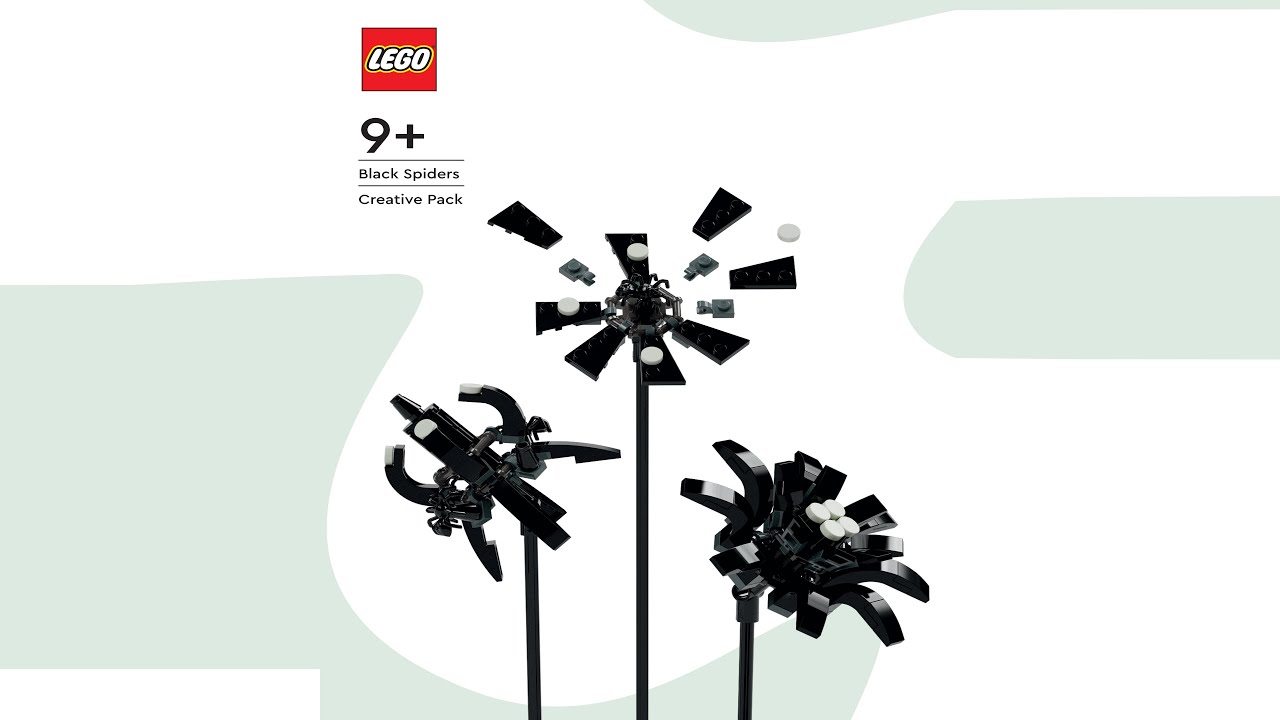 LEGO instructions - Pick-a-Brick - Black Spiders Flower Pack - YouTube