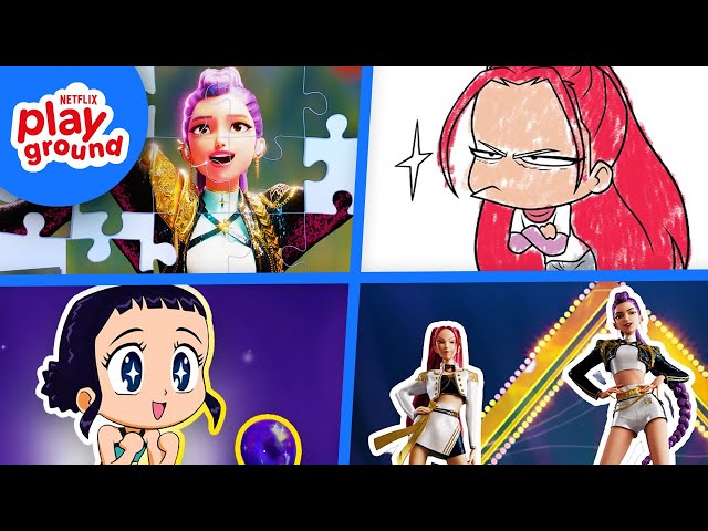 HUNTR/X Concert Sticker Challenge ⭐️ KPop Demon Hunters | Netflix ...