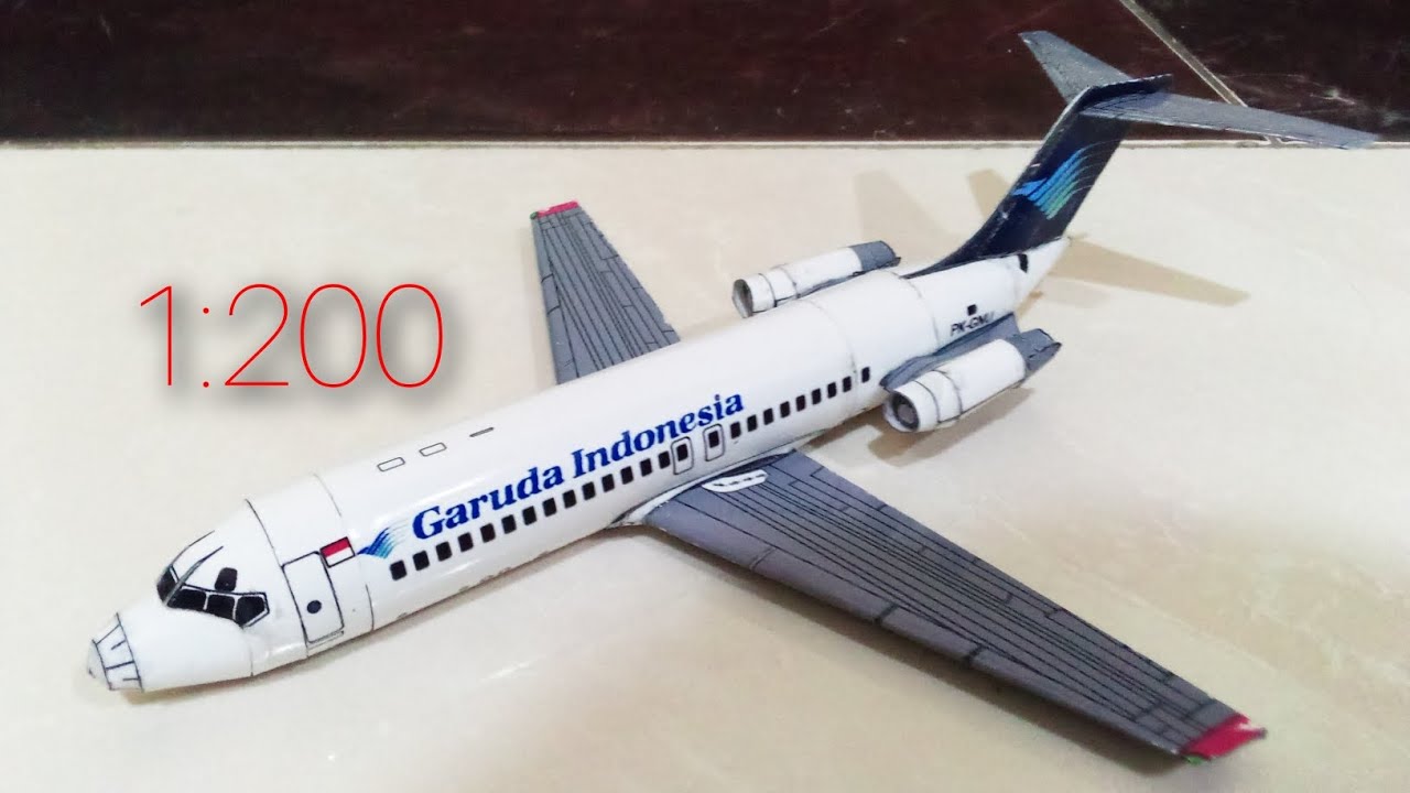 Harry Martin Models || Garuda Indonesia Douglas DC-9-32 - YouTube