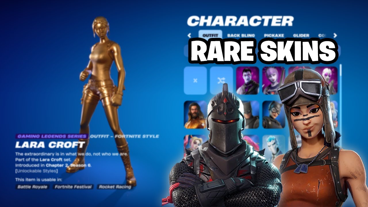 My Rarest Fortnite Skins Collection | OG Skins & Release Dates ...
