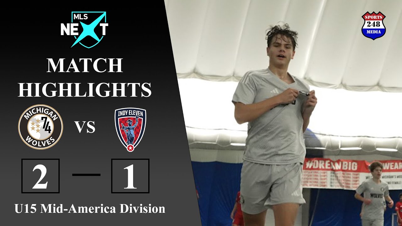 MLS Next U15 (2010 Boys) Match Highlights: Michigan Wolves vs Indy ...