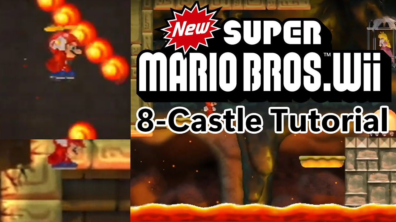New Super Mario Bros. Wii 8-Castle Any% Speedrun Tutorial (2023) - YouTube