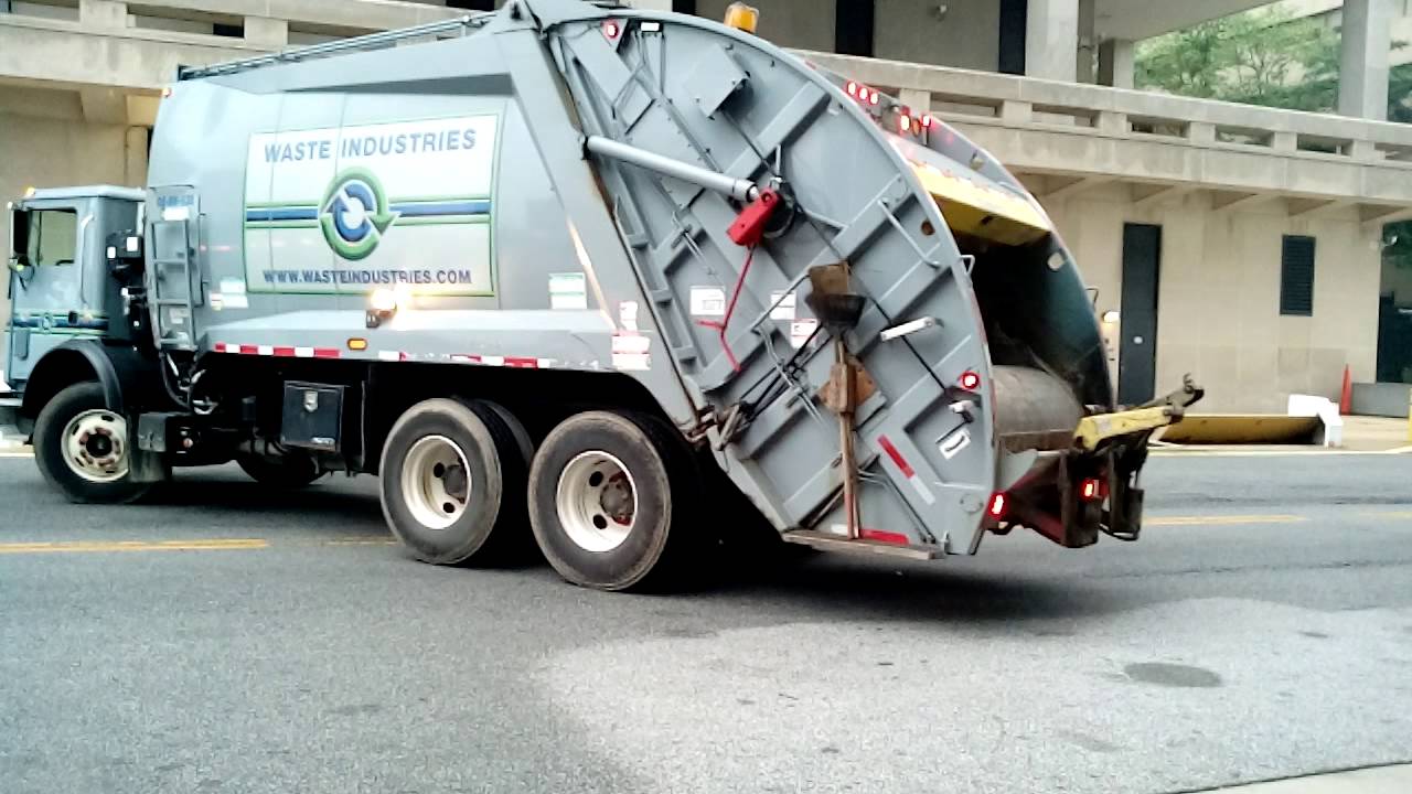 (Garbage trucks) waste industries - YouTube