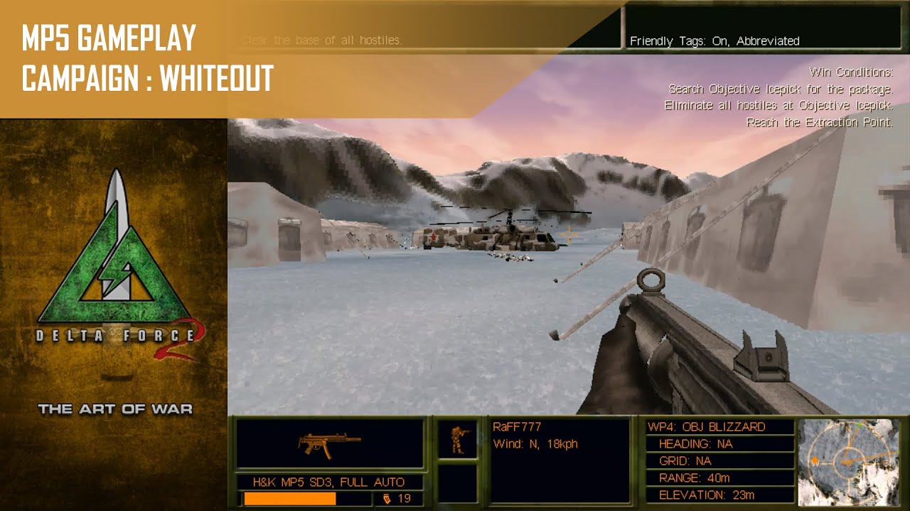 Delta Force 2 (1999) - PC - MP5 Gameplay - Campaign - Whiteout - Hard ...