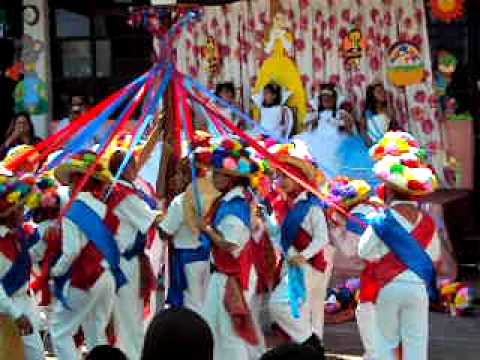 Bailable de los listones Colegio Ohquetzalli - YouTube