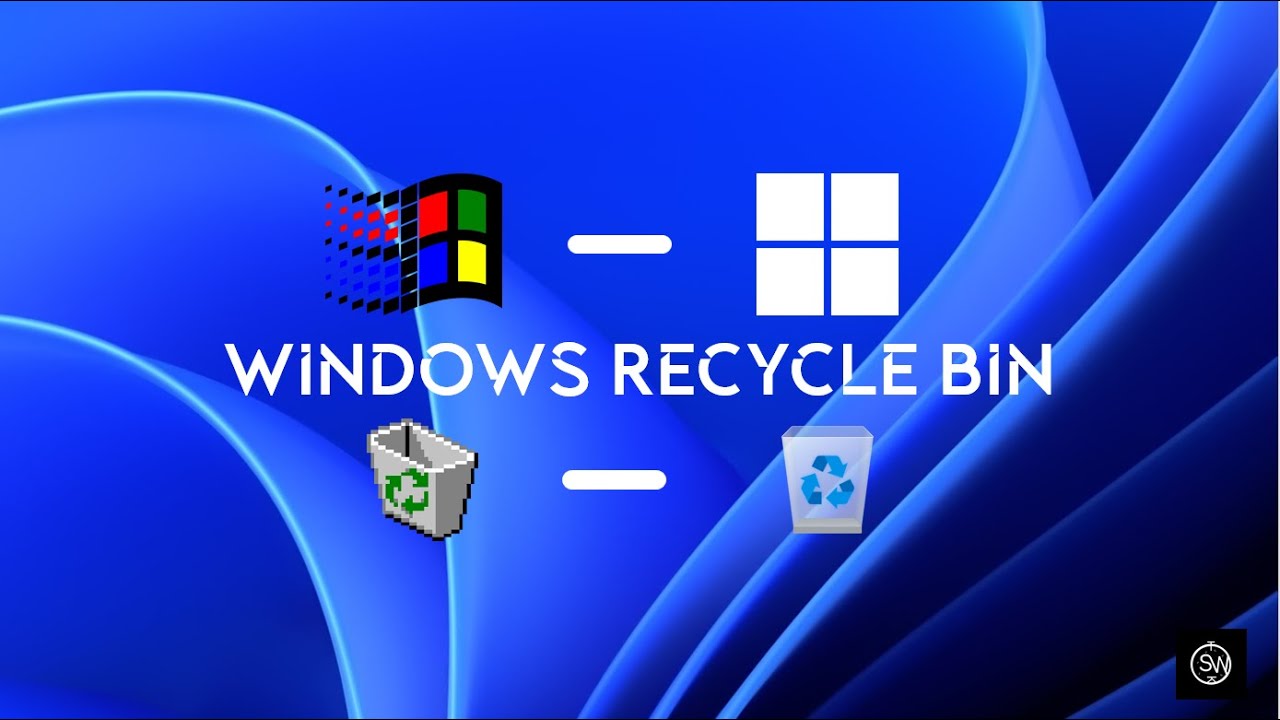 Windows Recycle Bin icons Evolution (Windows 95 - present) | Swoltek ...