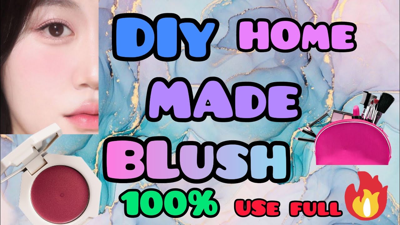 diy easy blush just 2 ingredients so smooth finishing 😍🥰 - YouTube