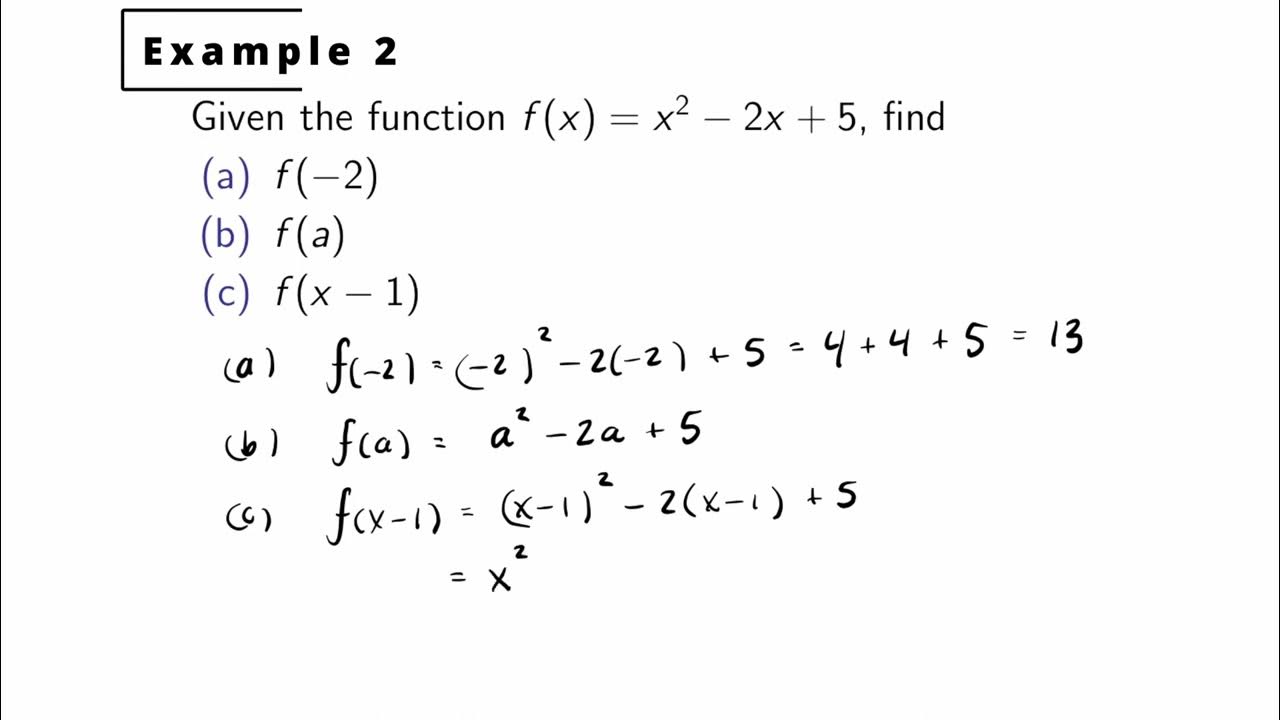 Functions 3 - Function Notation - YouTube