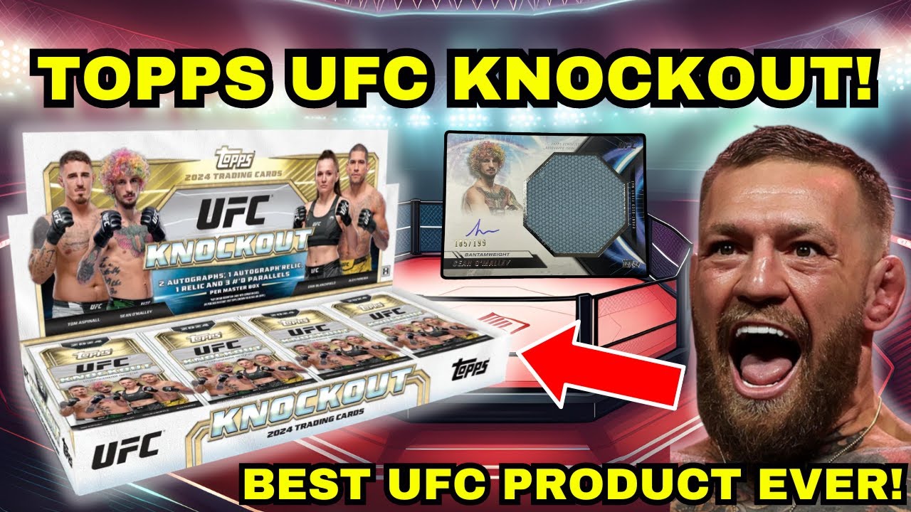 BEST UFC PRODUCT EVER! 2024 Topps UFC Knockout Hobby Box Review! - YouTube