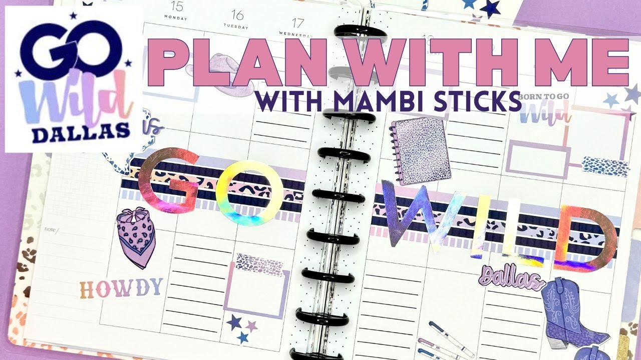 GO WILD PLAN WITH ME | CLASSIC VERTICAL HAPPY PLANNER LETS PLAN 2GETHER ...