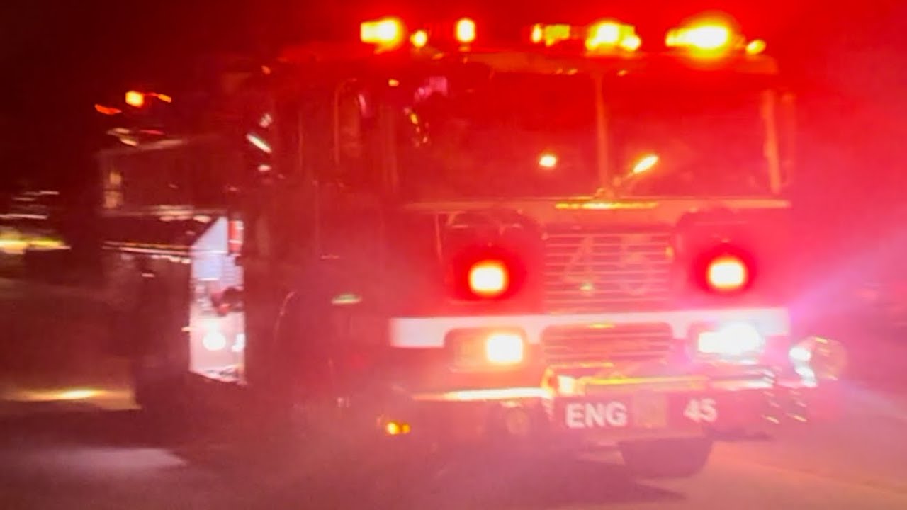 Parkside Fire Company TAC 45 Responding 1-8-24 - YouTube
