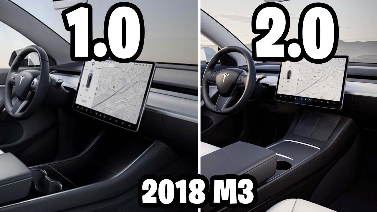 Tesla Center Console Swap Gen 1.0 to 2.0 in a 2018 Model 3 - YouTube