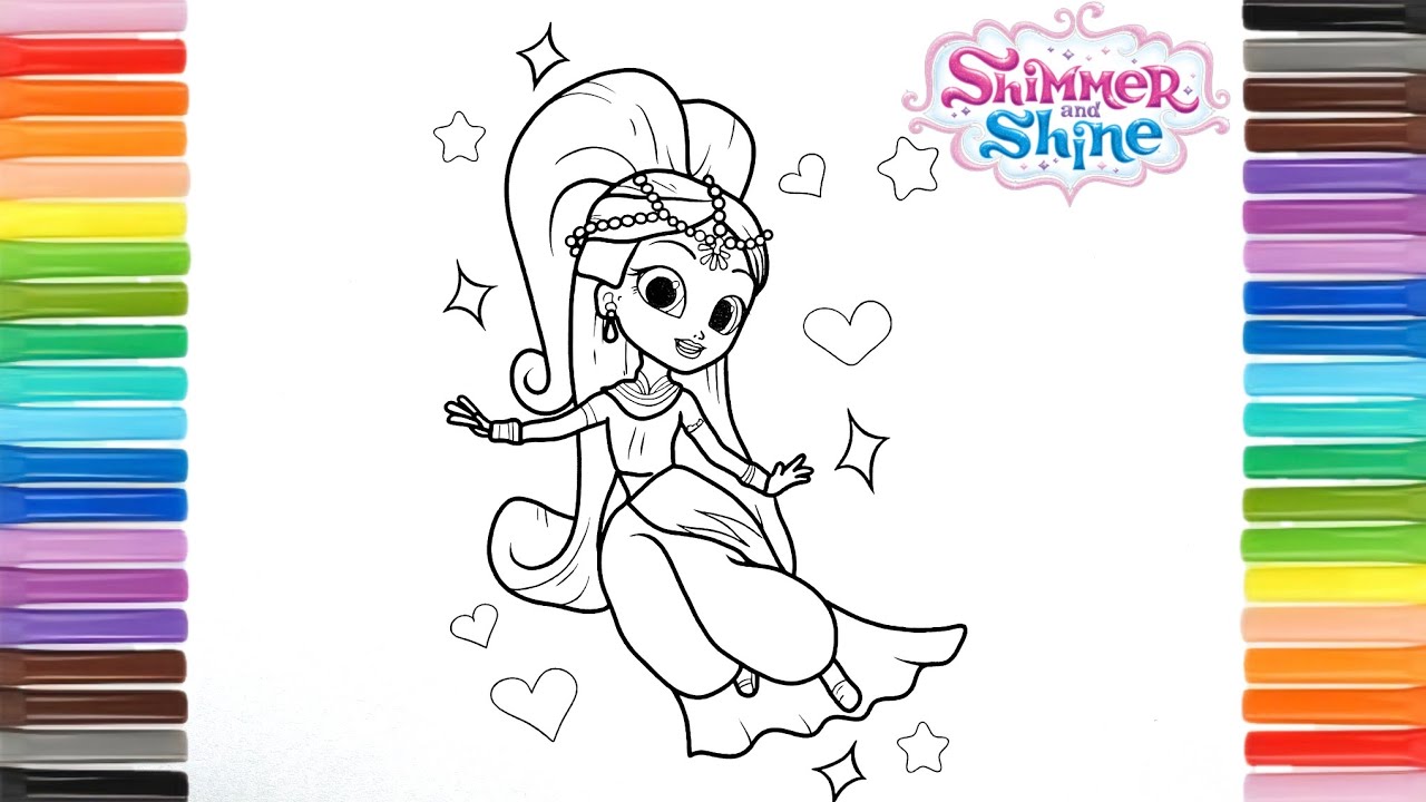 Princess Samira Coloring | Shimmer and Shine ️ - YouTube