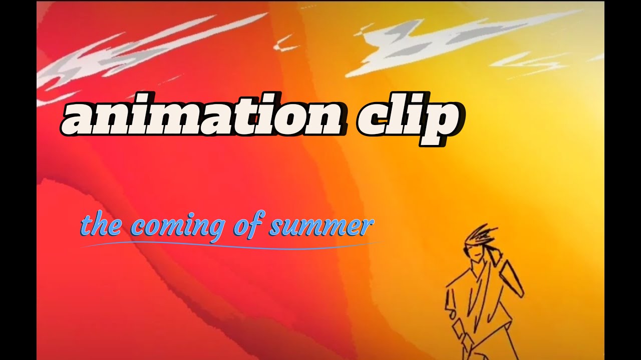 The coming of summer :) (walking animation clip) - YouTube
