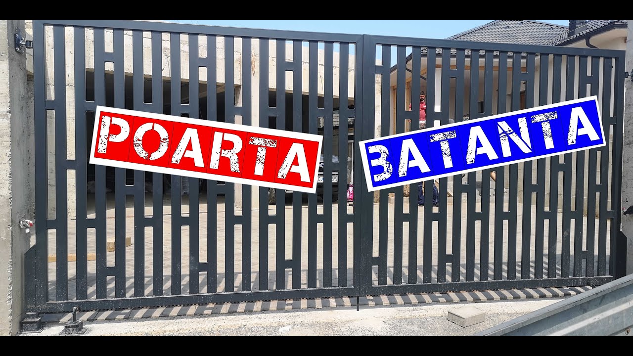 Poarta batanta si portita pietonala - YouTube