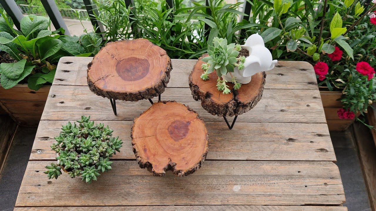 *DIY* Making Trendy and Beautiful Wooden Stands* - YouTube