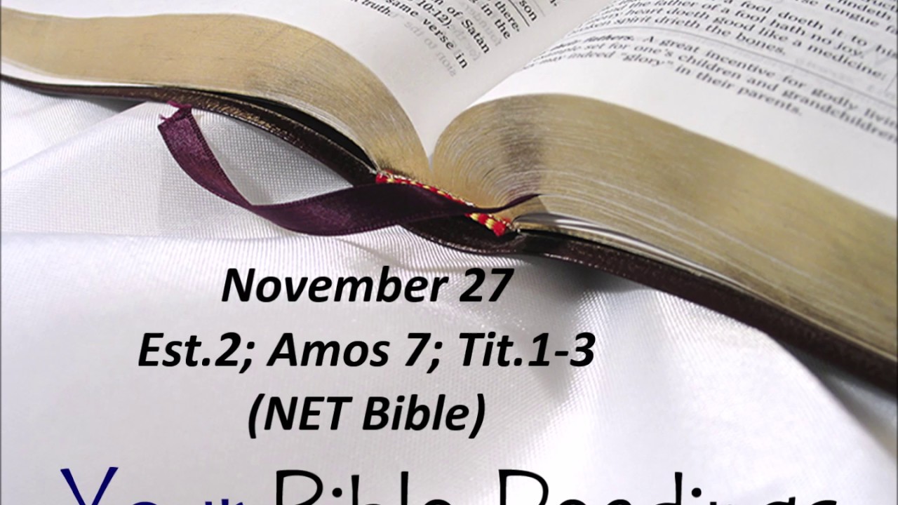 Your Bible Readings for November 27 - YouTube