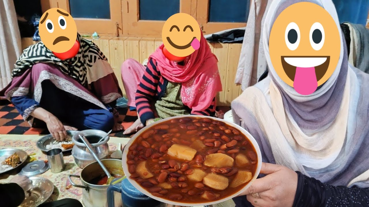 Special Razmah Dal te Gogji-Rajma dal shalgam ki khas recipe-Gogji Daal ...