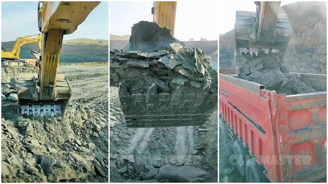The Process Of Mining And Transporting Rare Earth Ores P281 #excavator ...