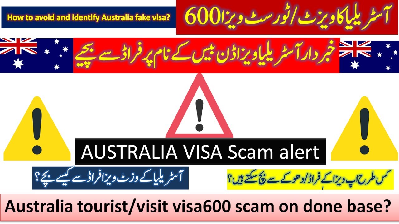 Australia tourist visa 600 scam, Fake visa on done base, Australia Fake ...
