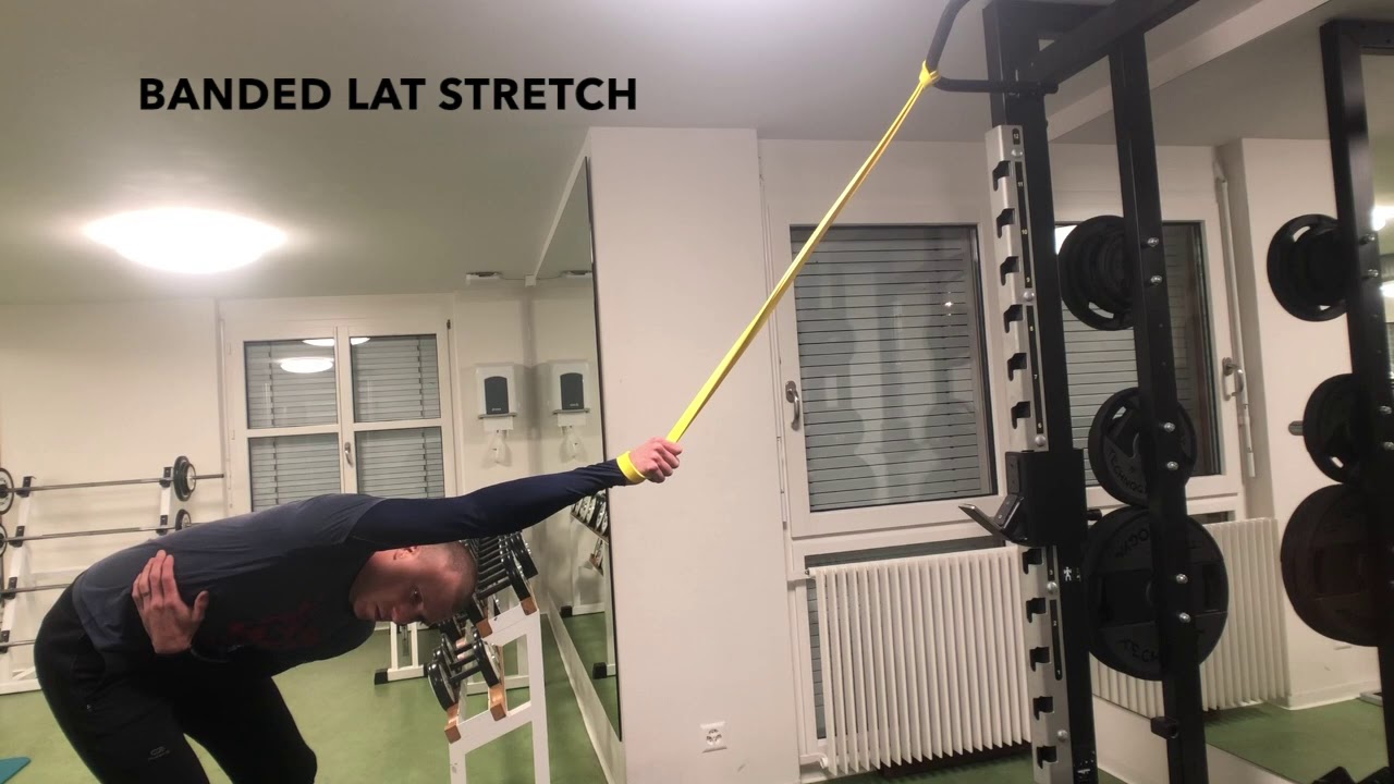 Banded Lat Stretch - Upside Strength Exercise Library - YouTube