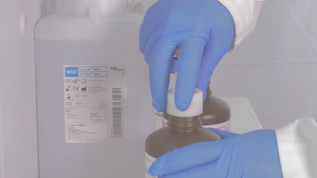 Sysmex XN-L Series 10a - Mengganti Reagen: Cellpack dan Lysercell - YouTube